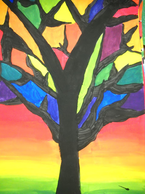 Teach Art and Create: Color Theory Trees