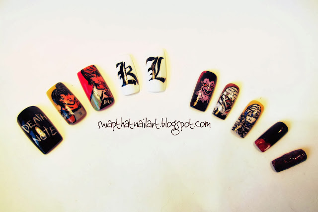 Death Note Nails- v.2 | Swap That Nail