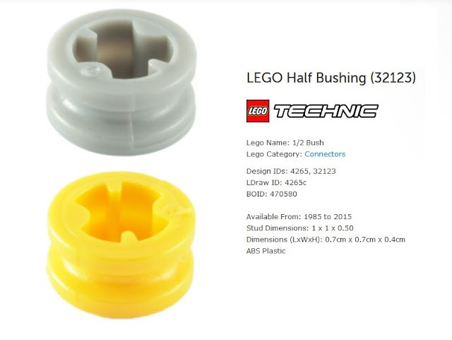 LEGO 32123 Technic Assorted Colors HALF BUSHING CONNECTOR 1/2 ~ stores ...