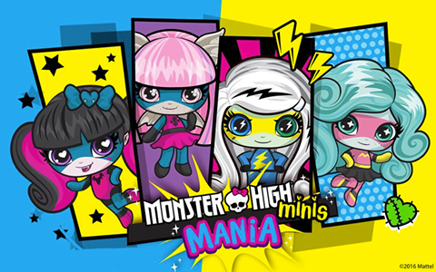 Monster High-Pretty : Fondo de Monster High Minis Mania Power Ghouls