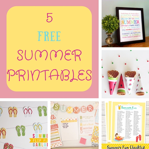 5 free summer printables |Keeping it Real