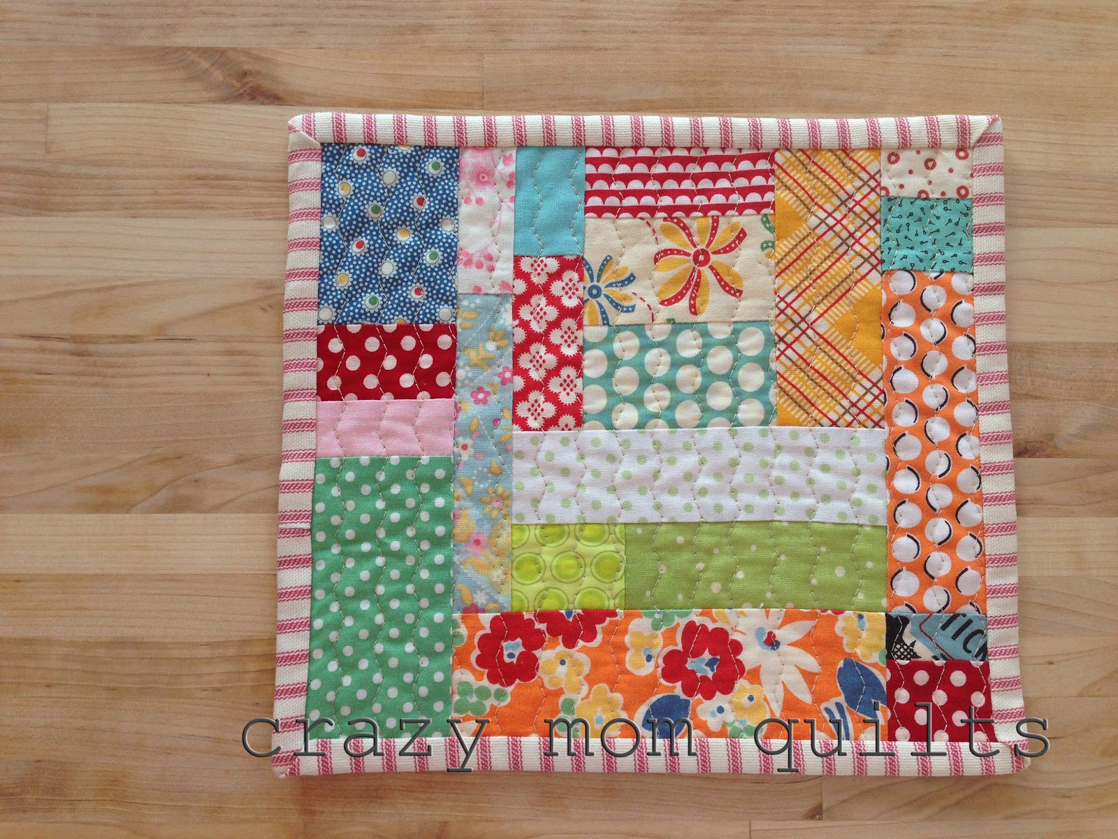 crazy mom quilts: mini mat