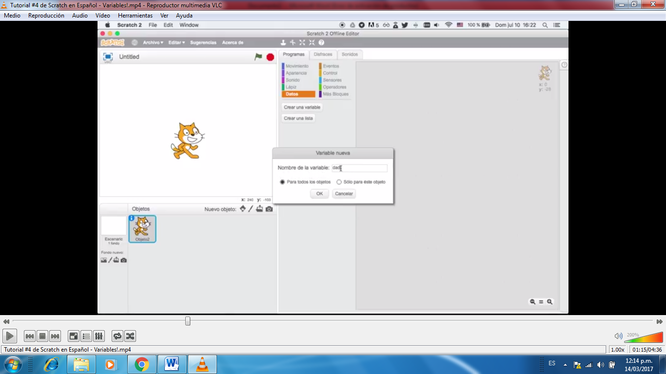 PROGRAMACIÓN EN SCRATCH : TUTORIAL 4 DE SCRATH