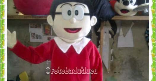Harga Kostum Badut Nobita Nobi Baju Merah Karakter Murah Doraemon