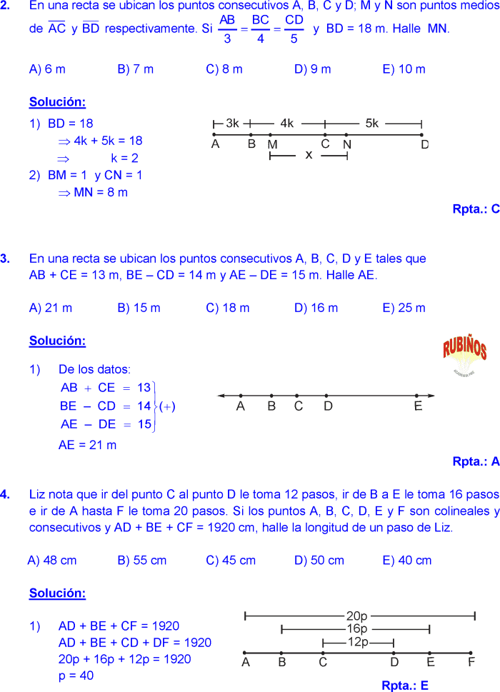 SEGMENTOS EJERCICIOS RESUELTOS PDF