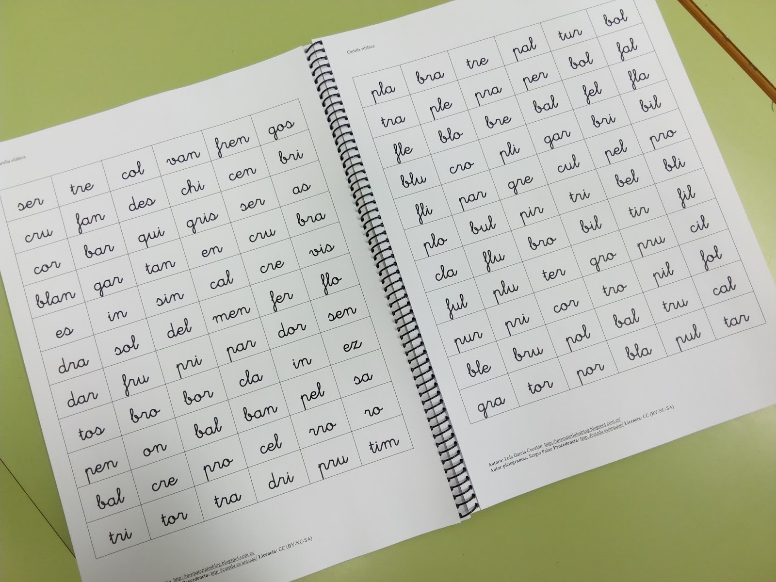 Mis Materiales AL y PT: CARTILLA SILÁBICA