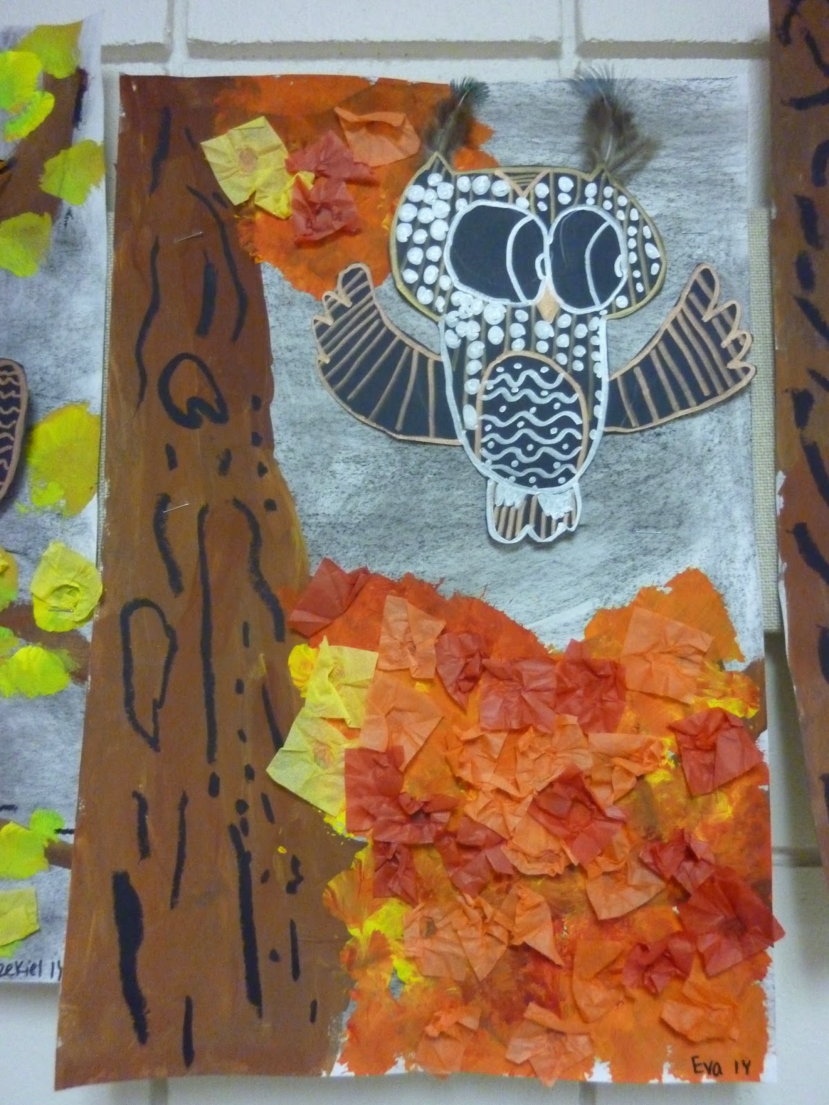 Mrs. Werner's Art Room: 1st Grade Fall Owls