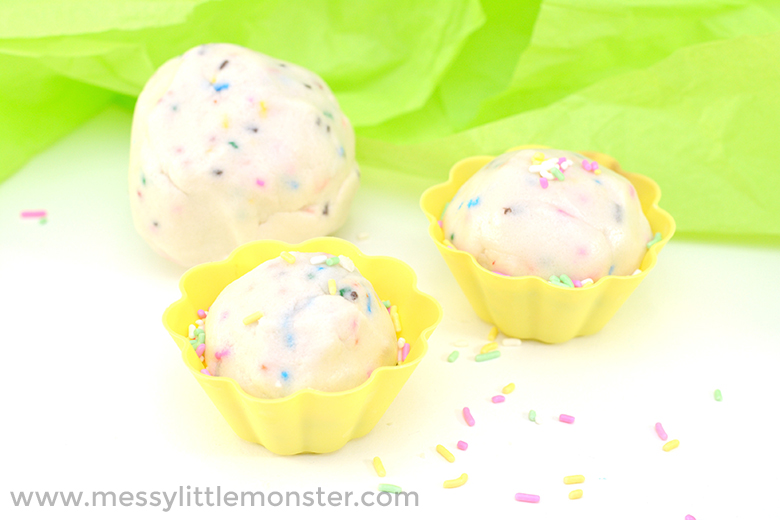 Edible Playdough Recipe - cake mix play dough - Messy Little Monster