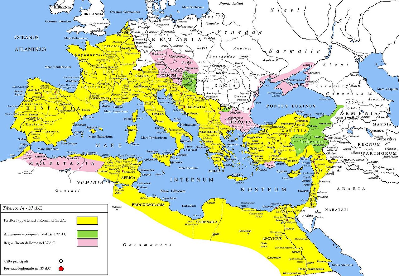 Augusto: Política exterior de Tiberio
