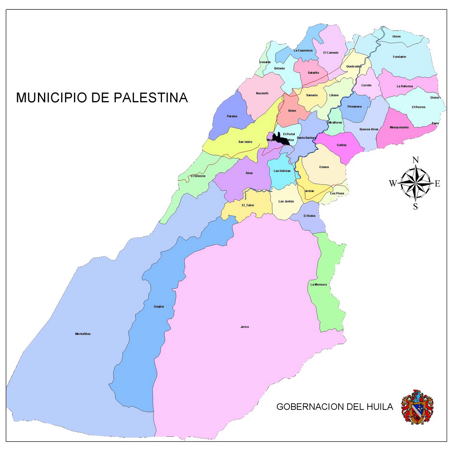 Noticias, Arte, Cultura y Turismo: TODOS LOS MAPAS MUNICIPIOS DEL HUILA