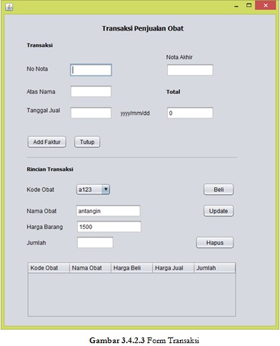 SISTEM BASIS DATA APOTEK
