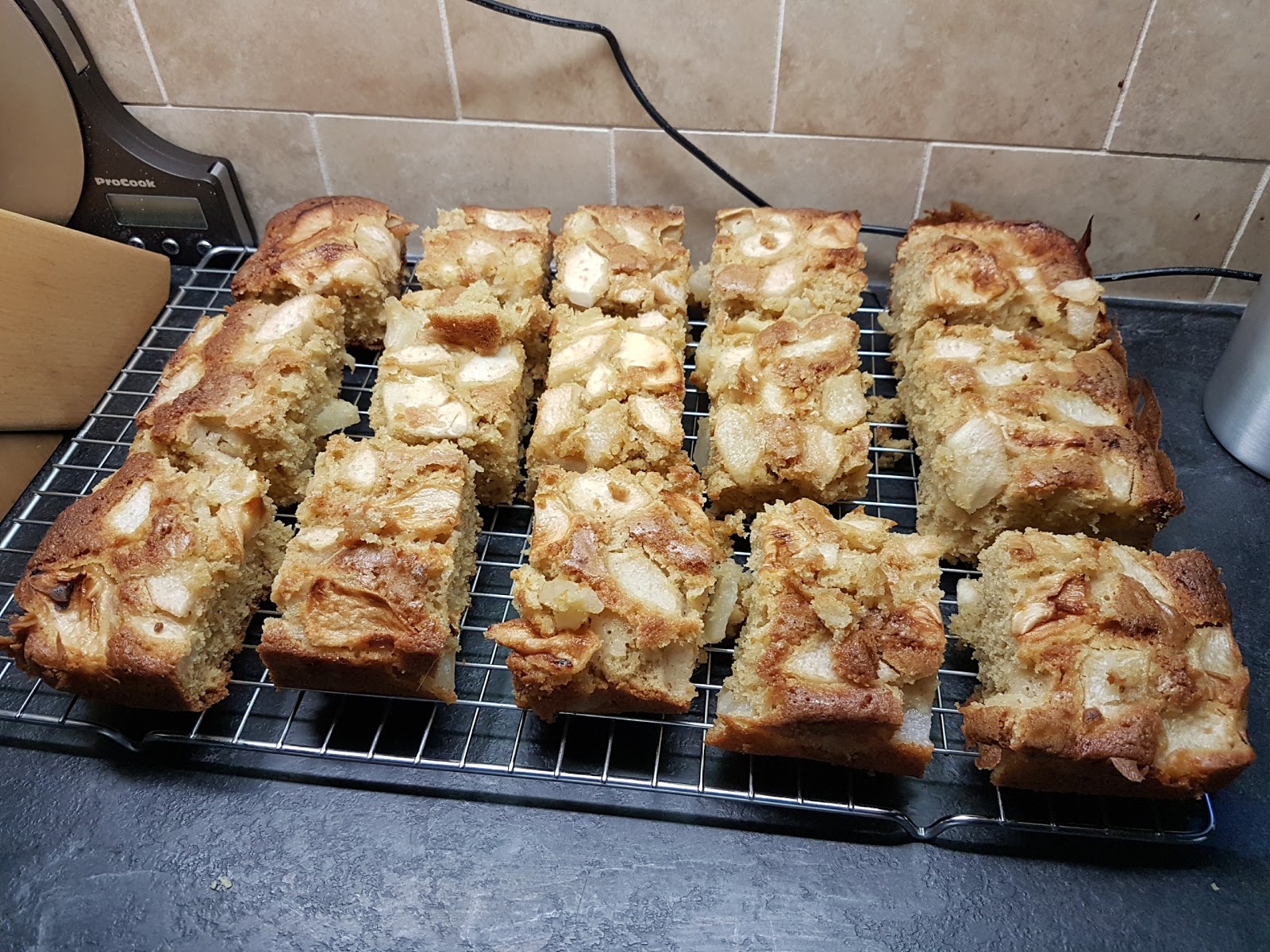 Apple and Pear Tray Bake Cake