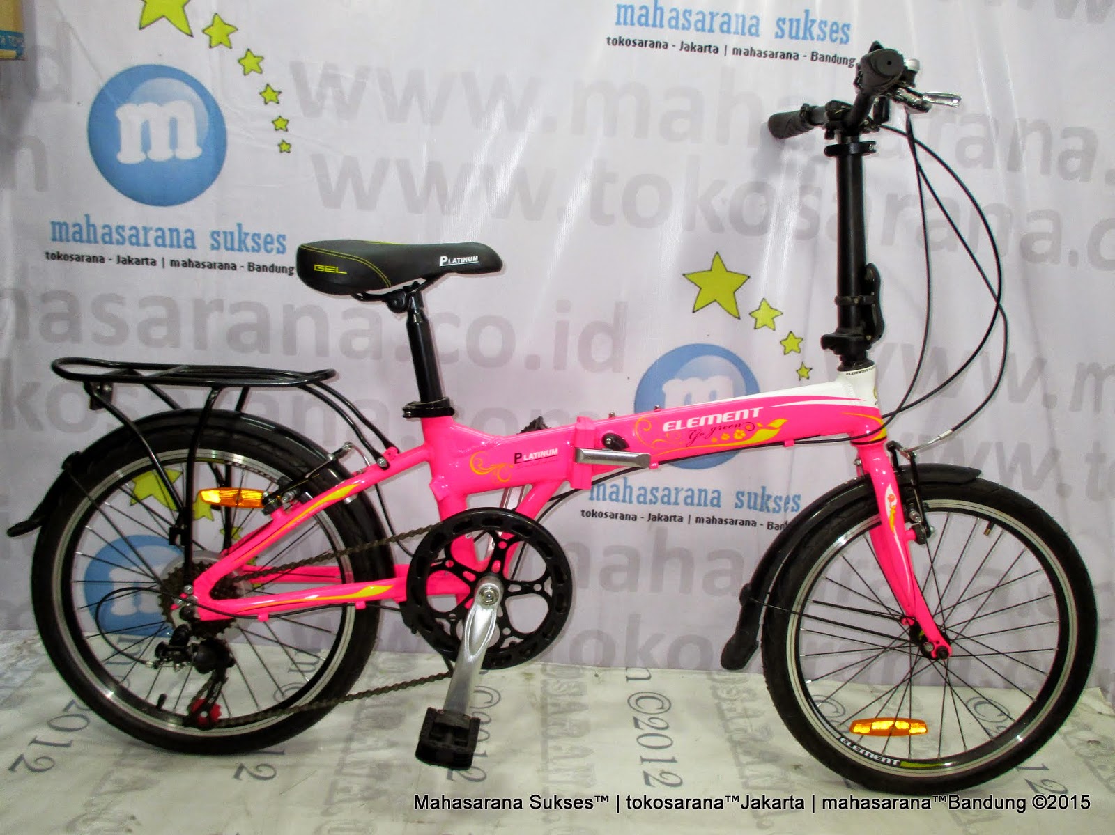 Sepeda Lipat Element Platinum Rangka Aloi 20 Inci - Pink ~ News Untuk ...