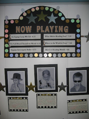 Restaurant Reservation: Hollywood Themed Classroom