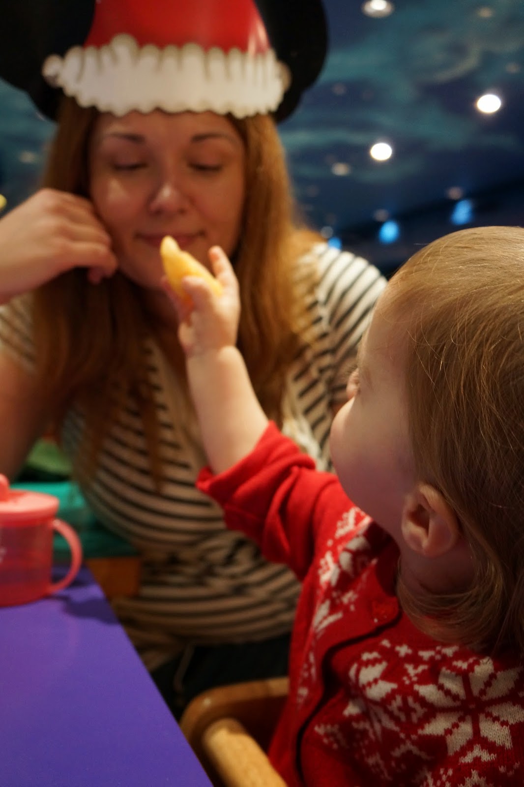 Feeding mummy - the ordinary moments