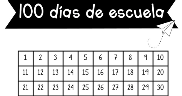 Aprender a Educar Creciendo: 100 DÍAS DE ESCUELA