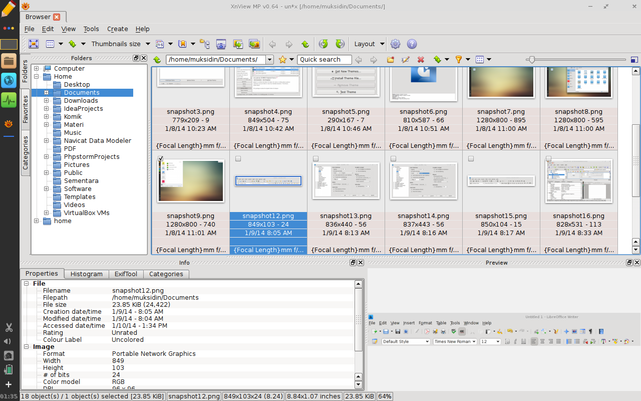 Screen Capture Dengan XnView | Linux Desktop