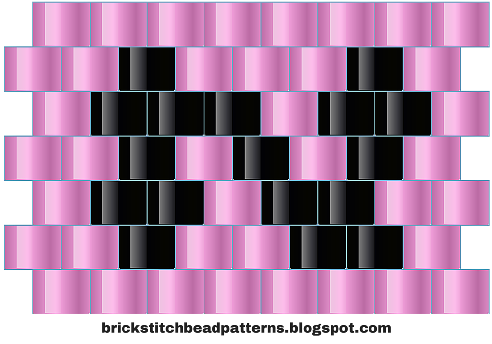 Brick Stitch Bead Patterns Journal: N - Alphabet 1 Free Brick Stitch ...