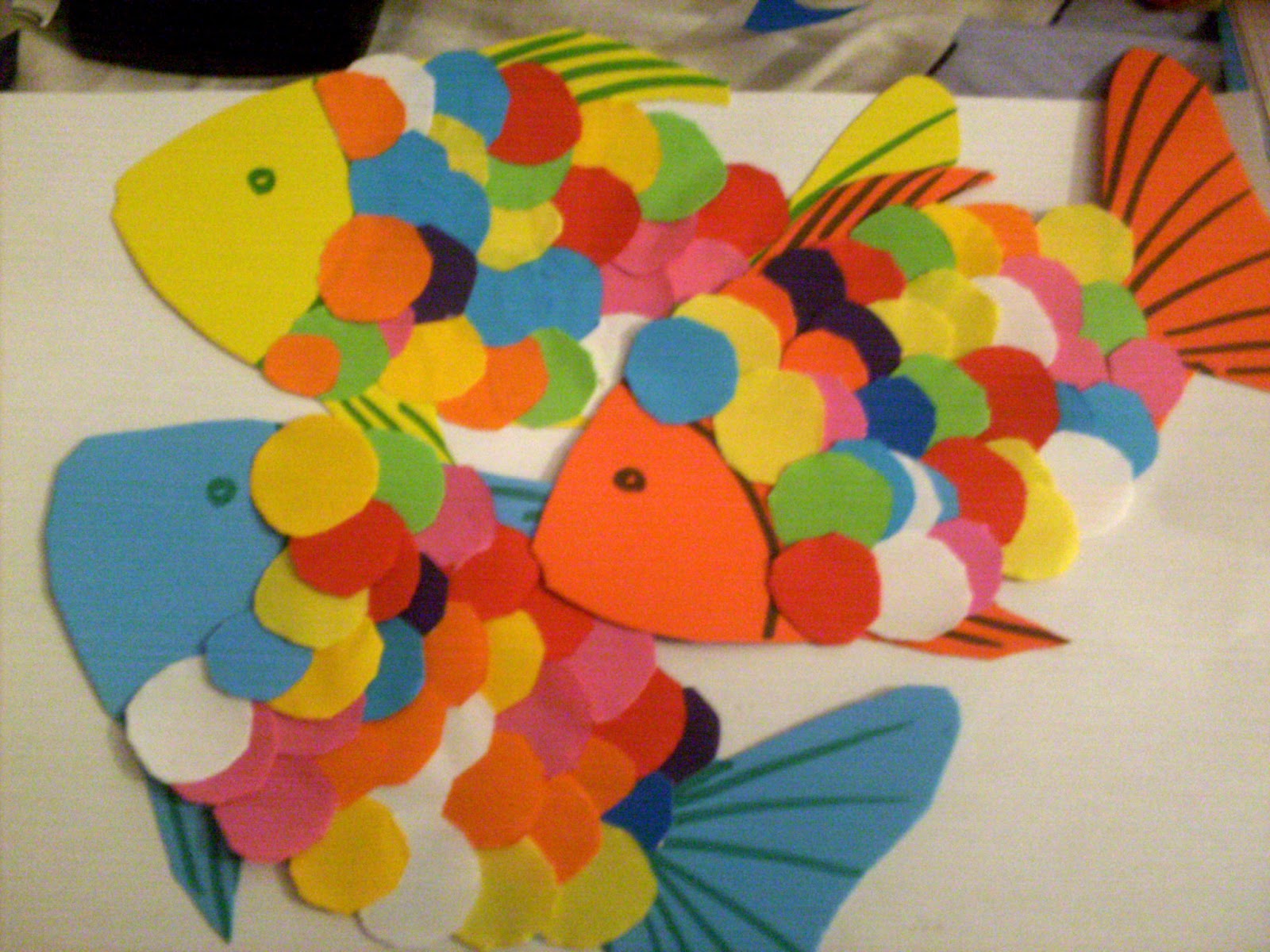 MODELE de PESTI din hartie :: Fise de lucru - gradinita si scoala