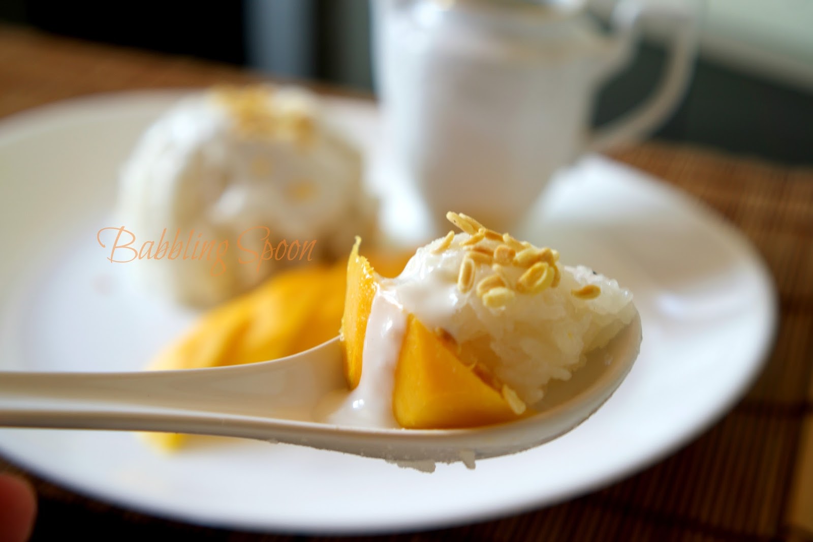 Tales of a Babbling Spoon: Thai Sweet Sticky Rice with Mango