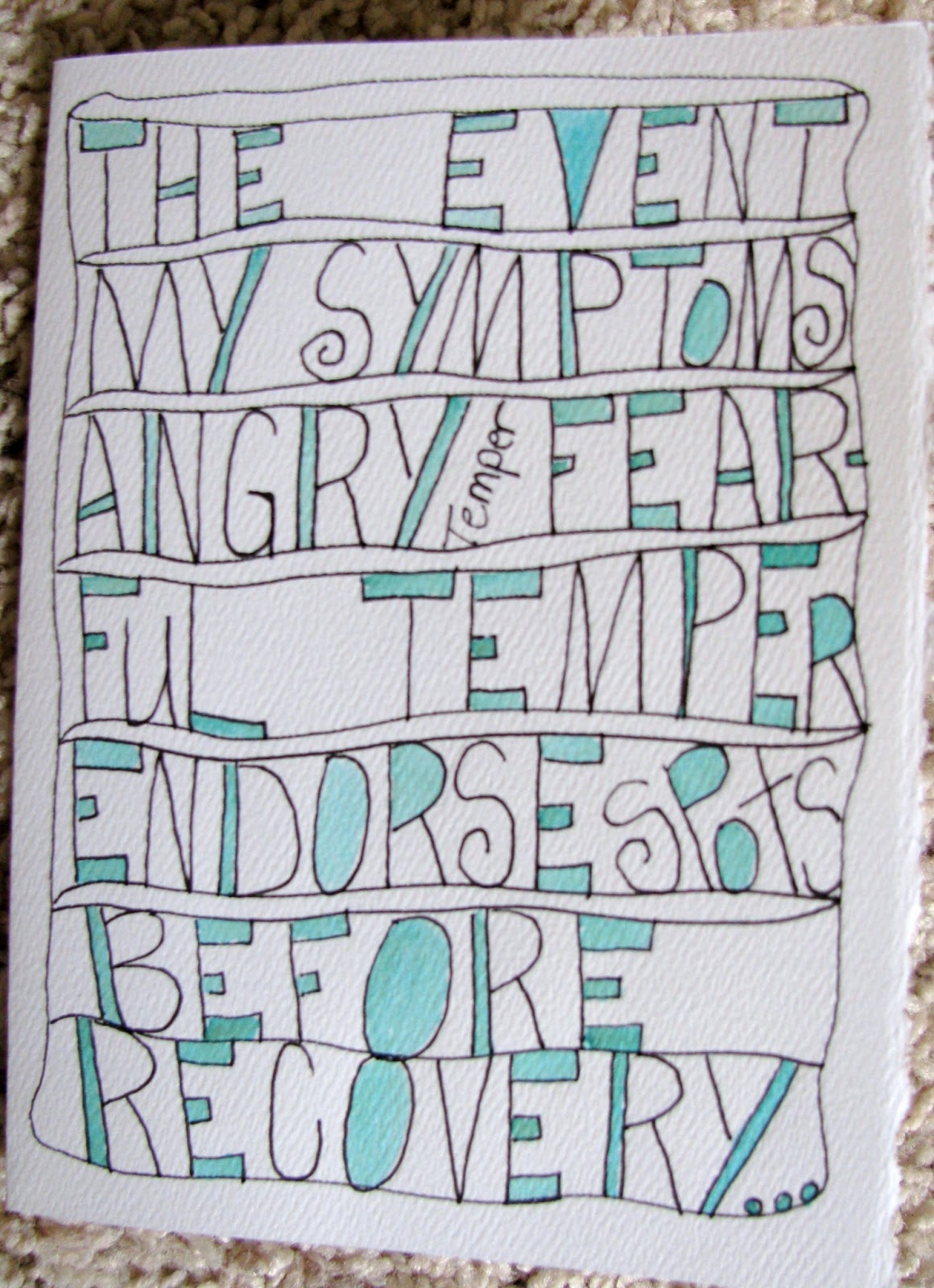 Art for Insight Wellness Tools: Lettering in color