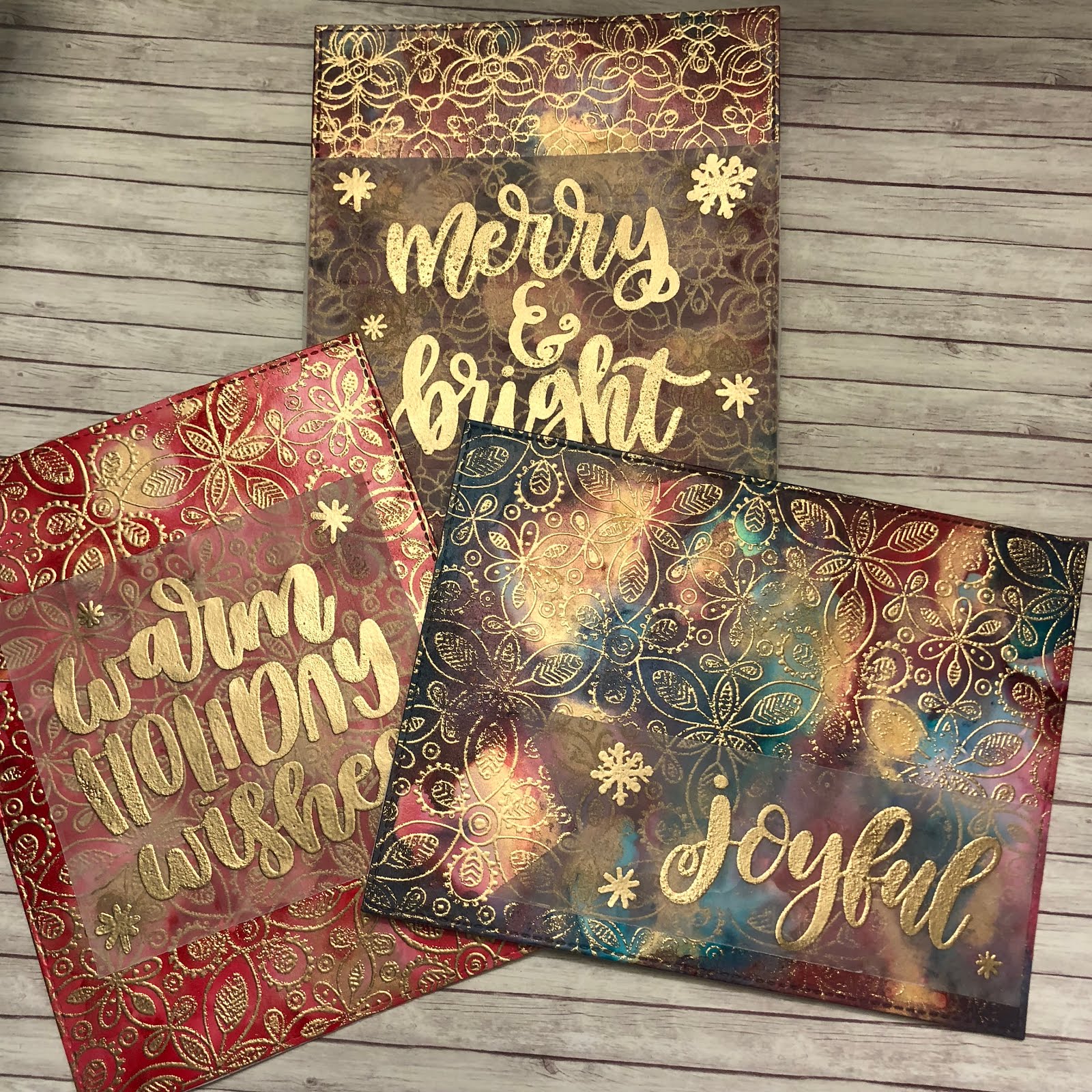 Cher's Crafty Creation: Christmas Cards using Alcohol Inks