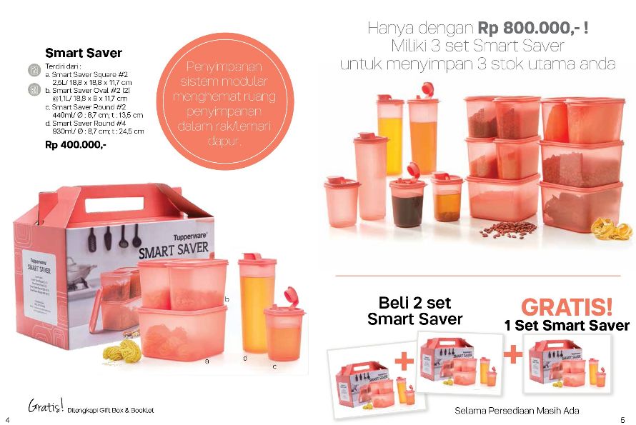 Promo Smart Saver Tupperware di Tahun 2017