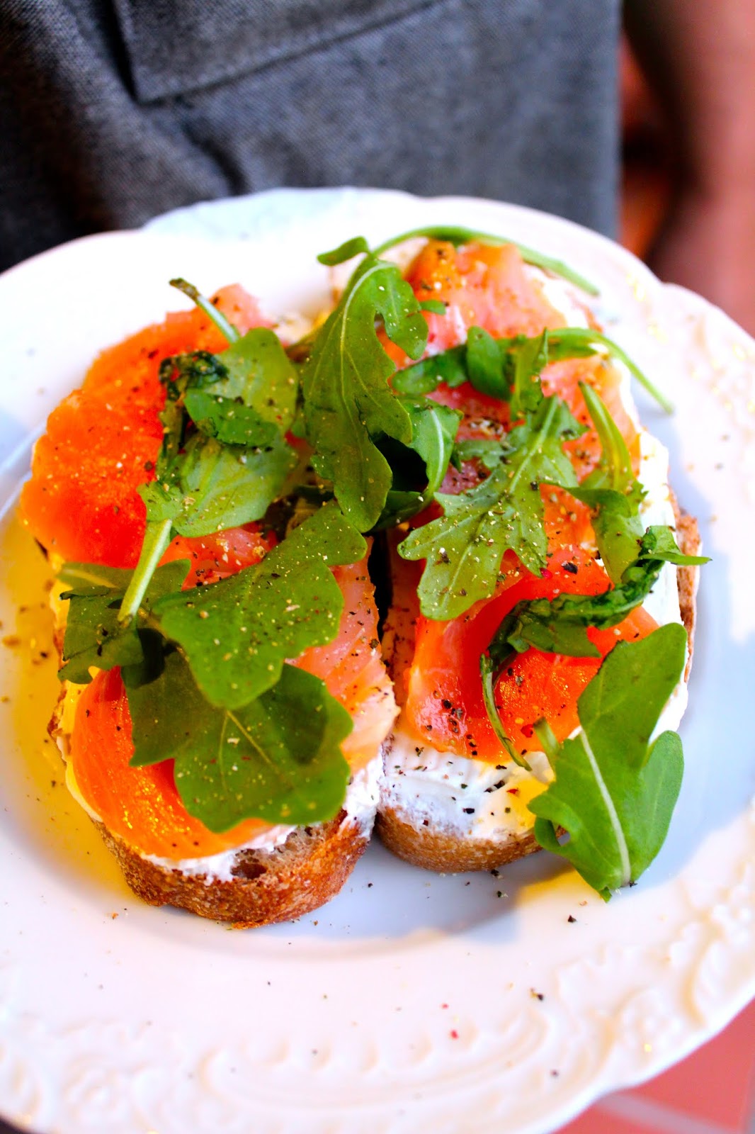As Minhas Receitas: Tostas Simples de Salmão Fumado