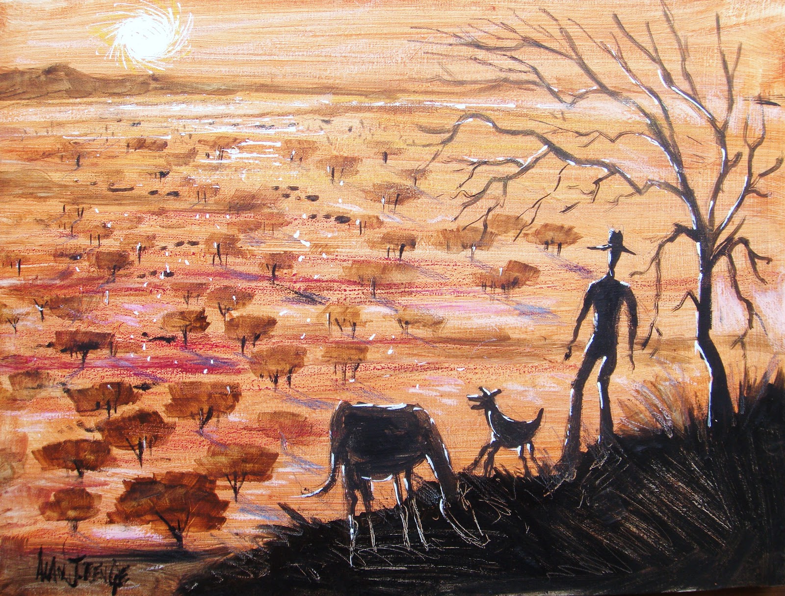 Outback artwork by Alan J. Benge