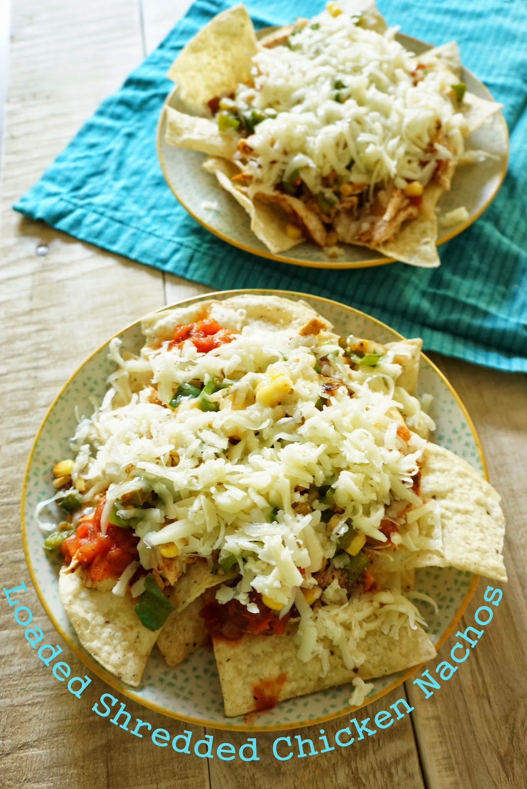 Loaded Shredded Chicken Nachos - total time 20 minutes - Alley's Recipe ...