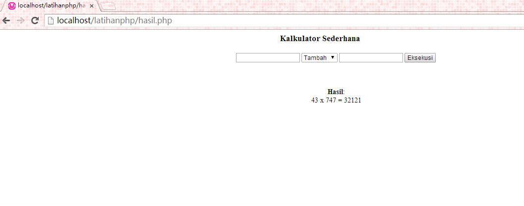 Membuat Kalkulator Sederhana dengan PHP