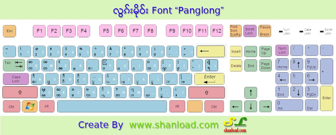 Dawn: Panglong unicode font and keyboard for download