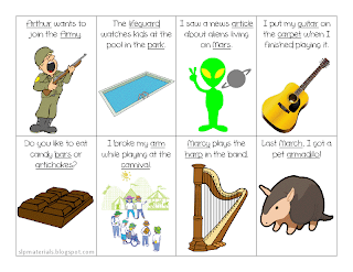 Ms. Lane's SLP Materials: Articulation: Vocalic R in Sentences Flash Cards