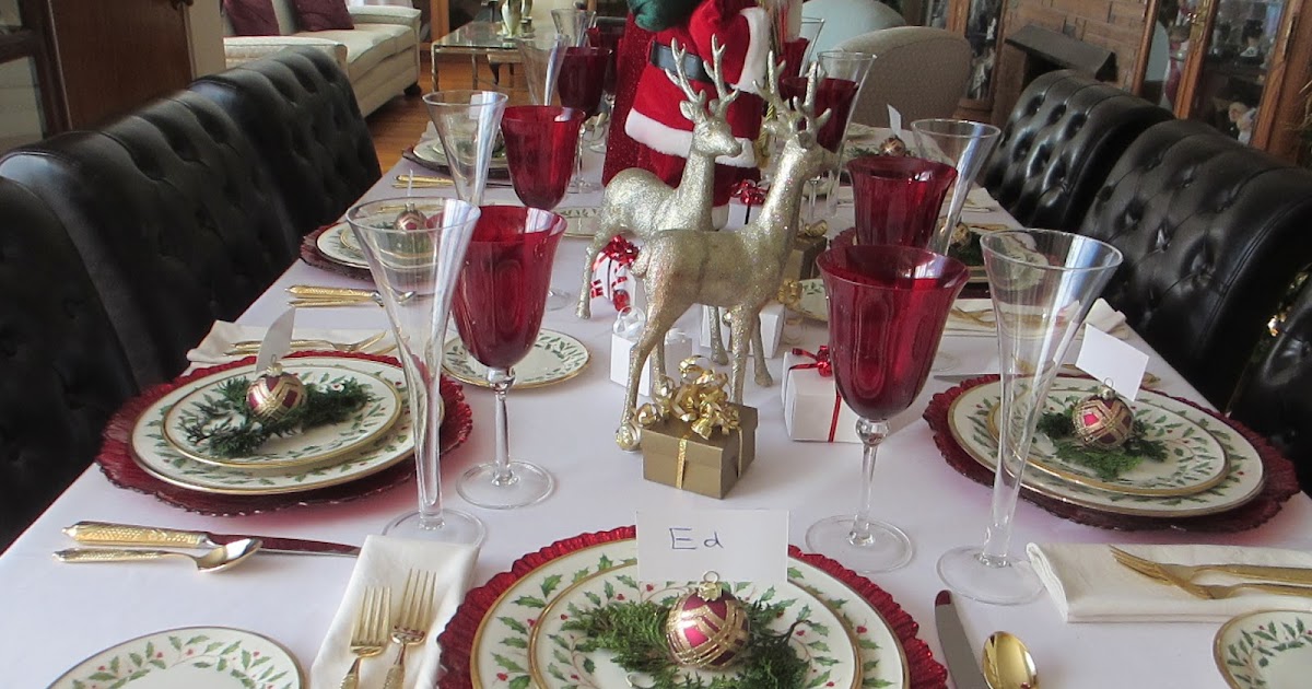 The Welcomed Guest: Lenox Holiday Christmas Tablescape