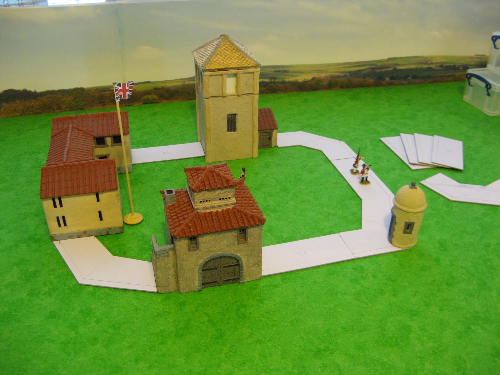 Adventures in the Indies: Building a fort - work in progress