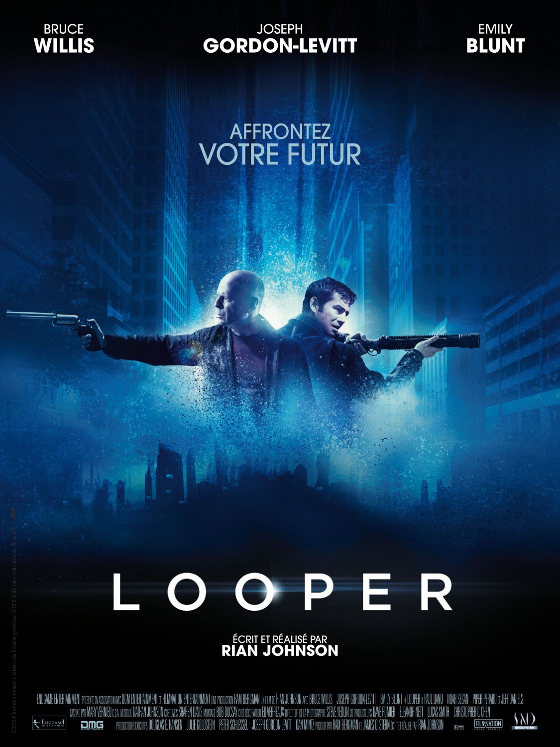 The Geeky Nerfherder: Movie Poster Art: Looper (2012)