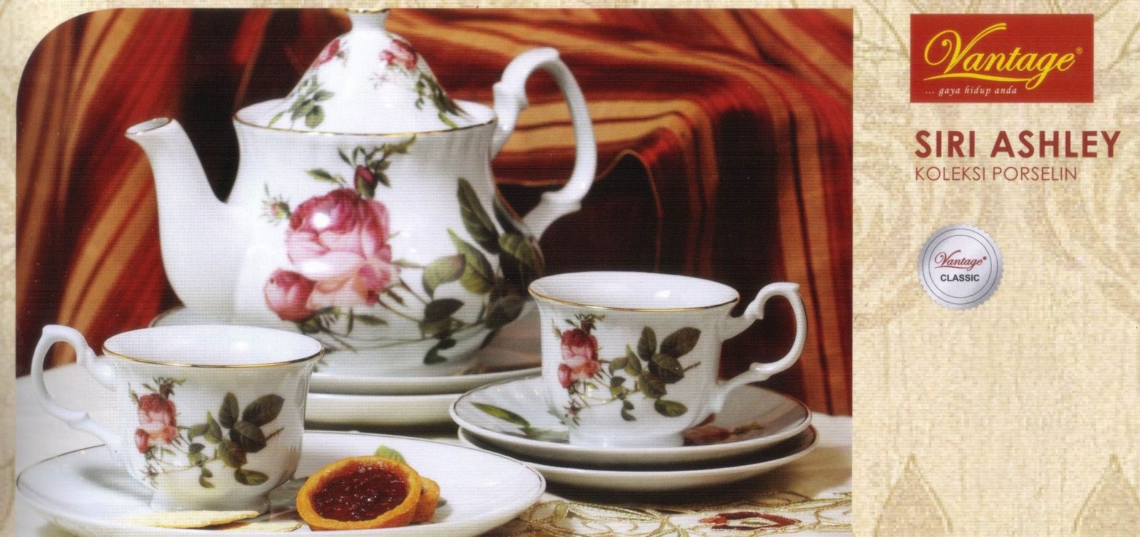 Pinggan-mangkuk Vantage: Set Ashley