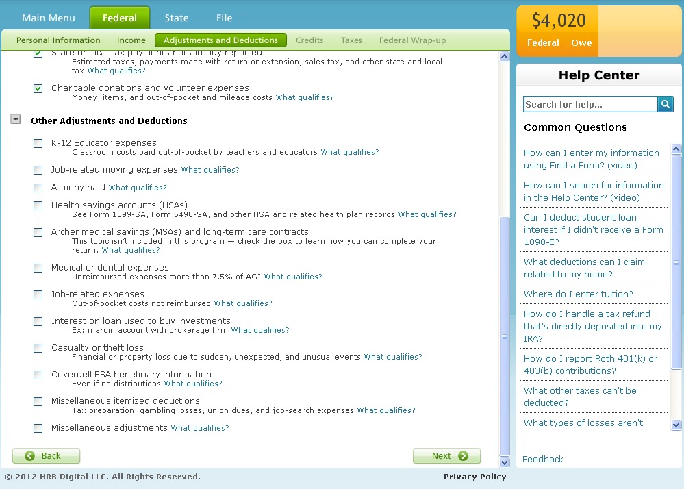 A Detailed Look Inside H&R Block's Online Tax Preparation Platform ...
