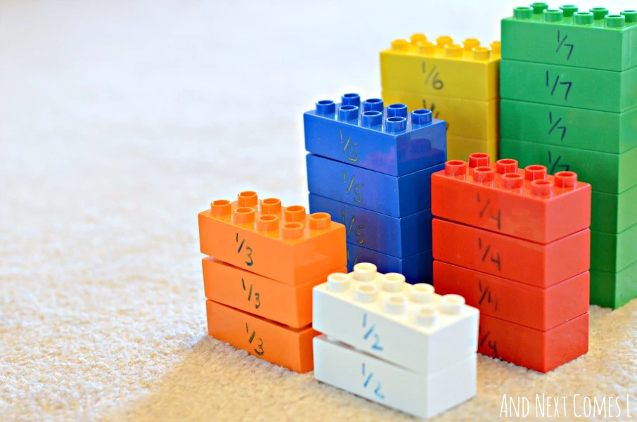 Learning About Fractions with Lego | And Next Comes L - Hyperlexia ...