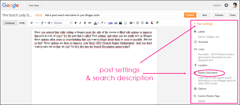 blog post keywords Blogger good adding - Tips Blogging
