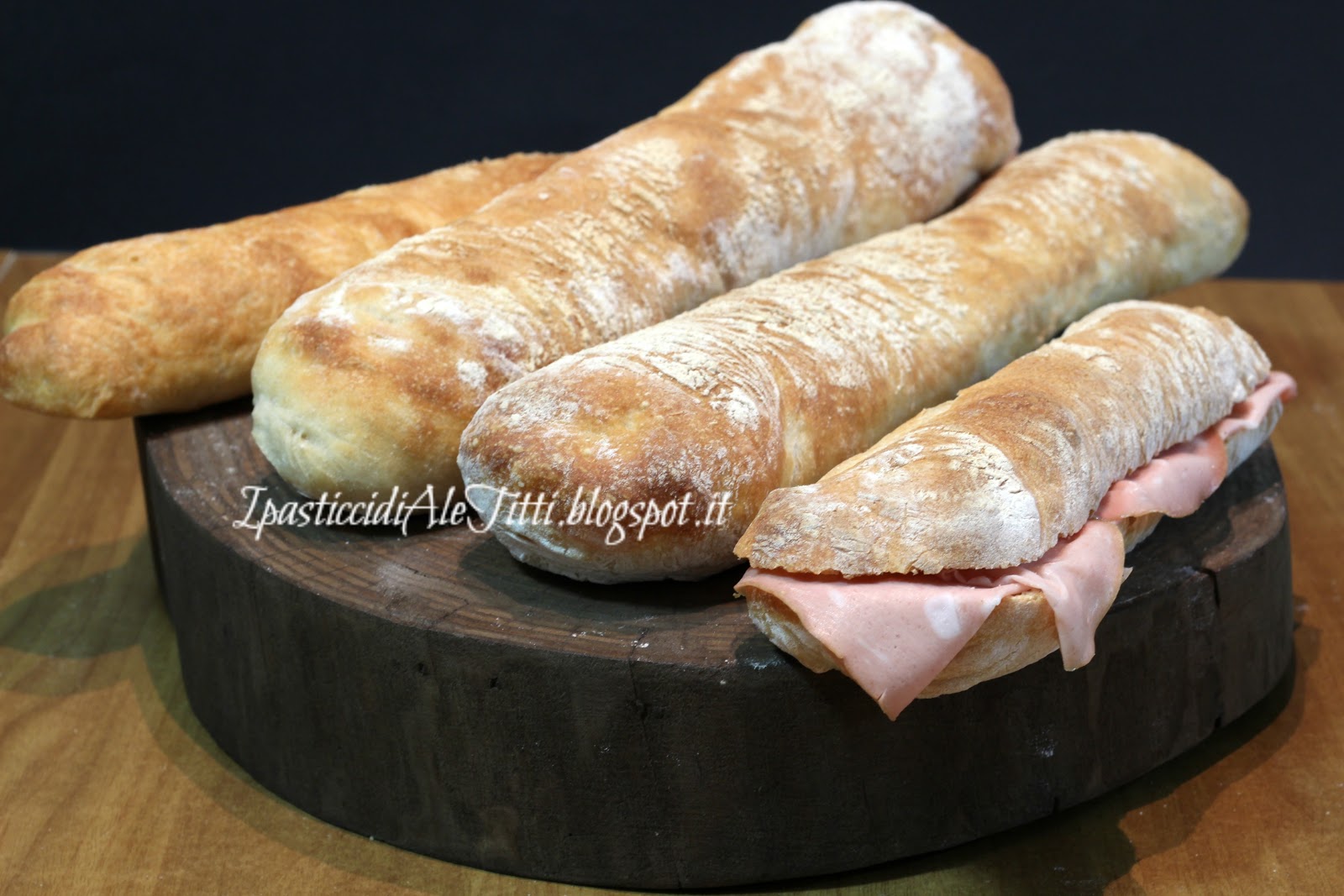 Video dell'interno del pane stirato