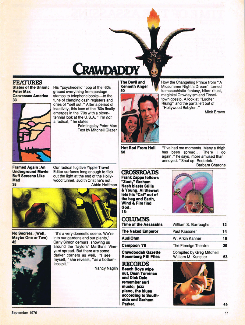 The Max Collector: THE CRAWDADDY SEPTEMBER 1976 ISSUE