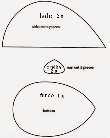 Eu Amo Artesanato: Ratinho de retalhos com molde e passo a passo