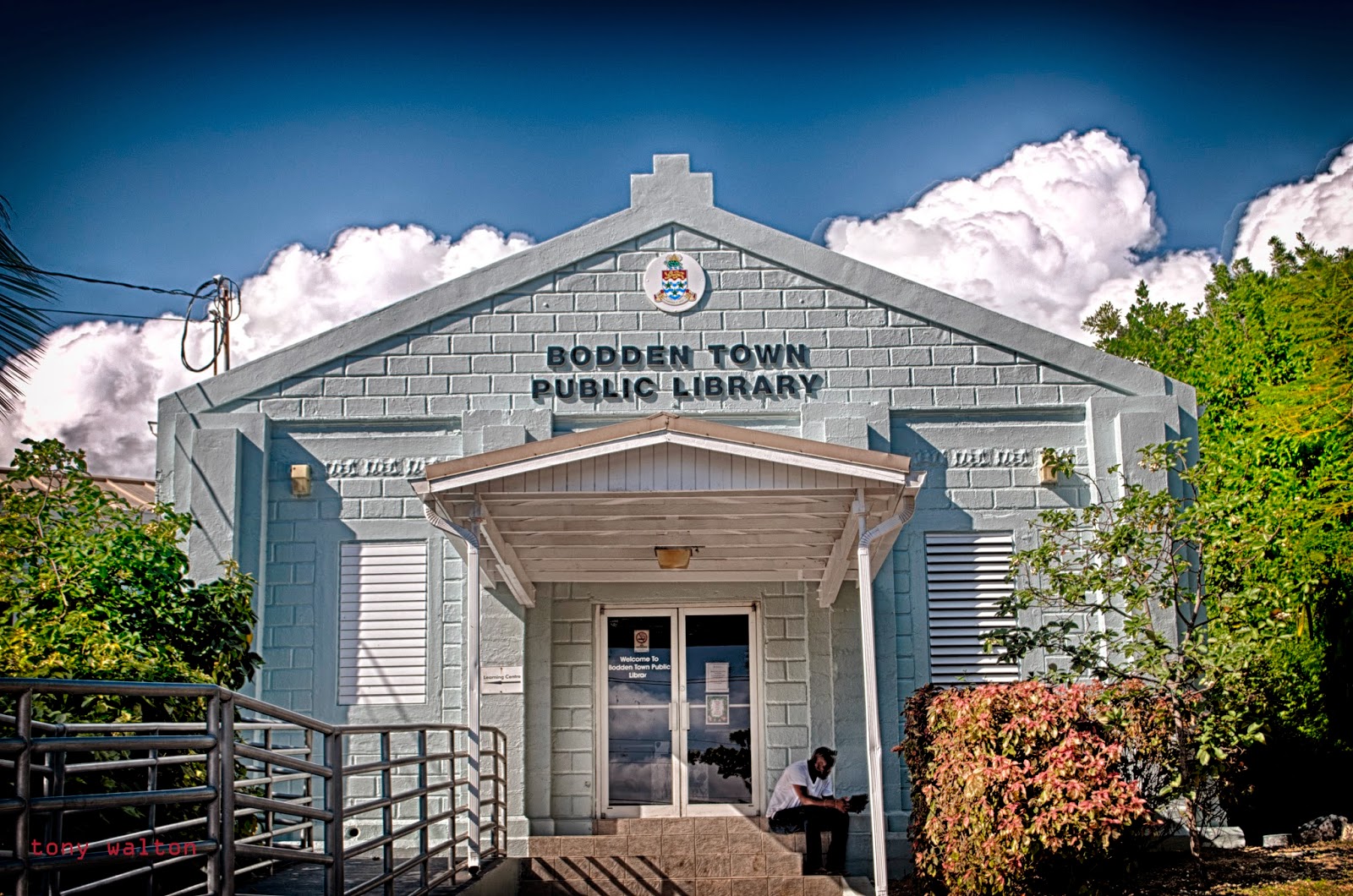 Tony Walton: Library in Grand Cayman on Sunday at 2:47 pm