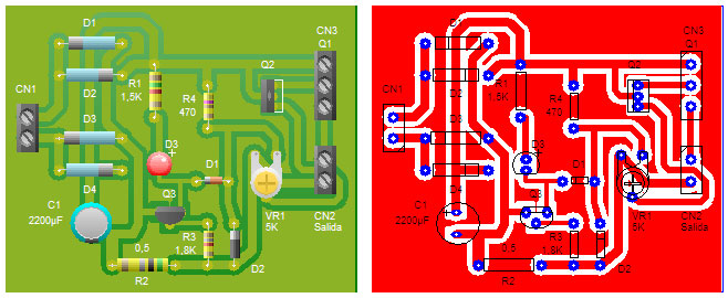 Circuitos electrónicos para armar gratis: Circuito fuente de ...