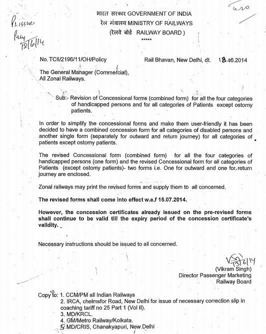 Concession Form - Revised -Indian Railways - IRCTC NEWS I INDIAN ...