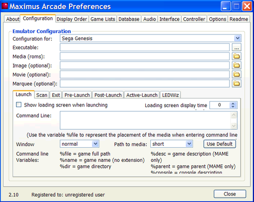 SHUGAMES !: Tutorial: Maximus Arcade Front End