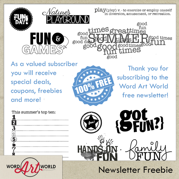 Word Art World: Coming Soon + NEW Free Word Art Pack!