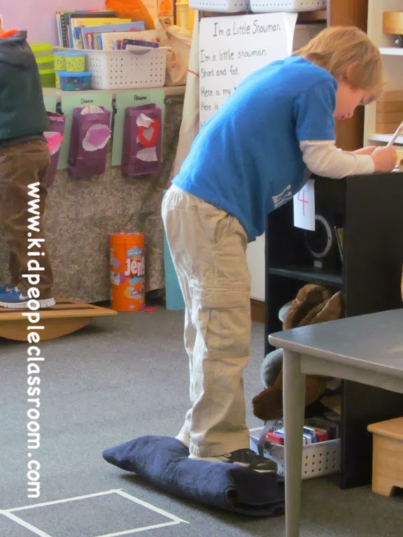 Kidpeople Classroom: Standing Centers for a Little More Movement