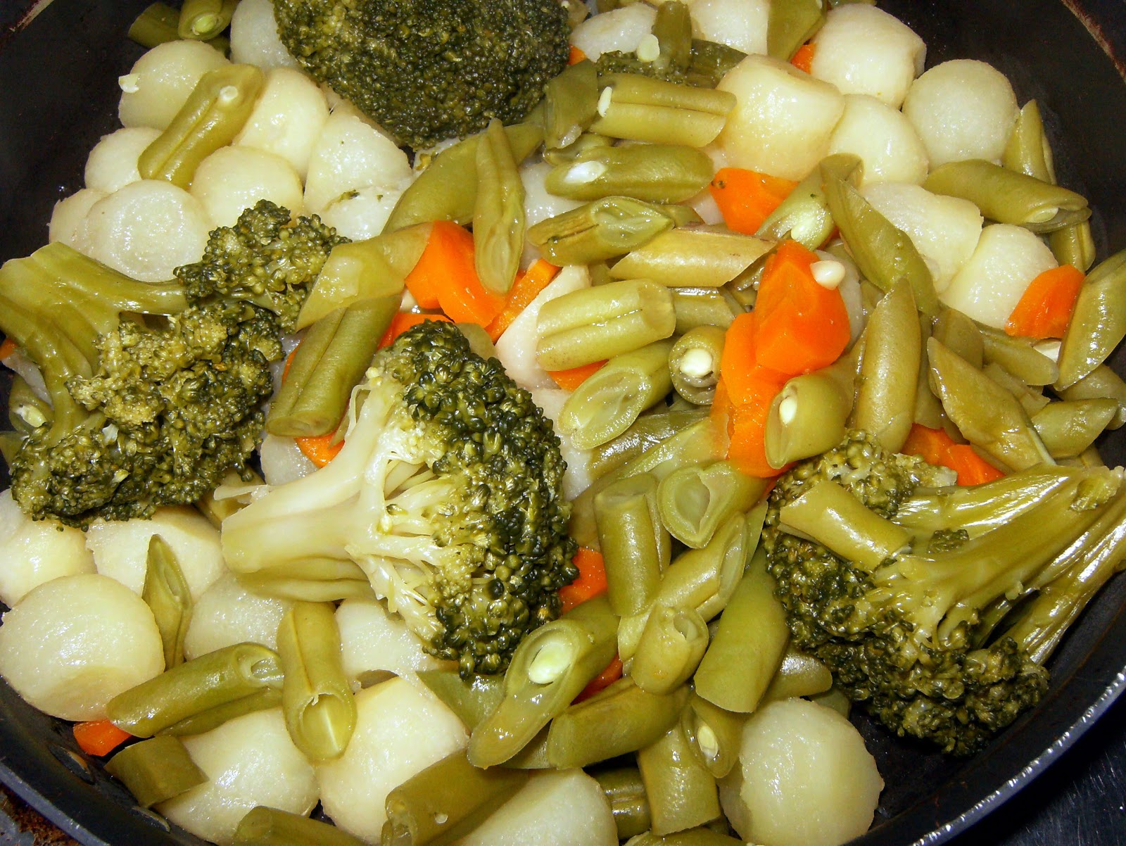 Brincar de Cozinhado: Legumes cozidos no vapor e salteados